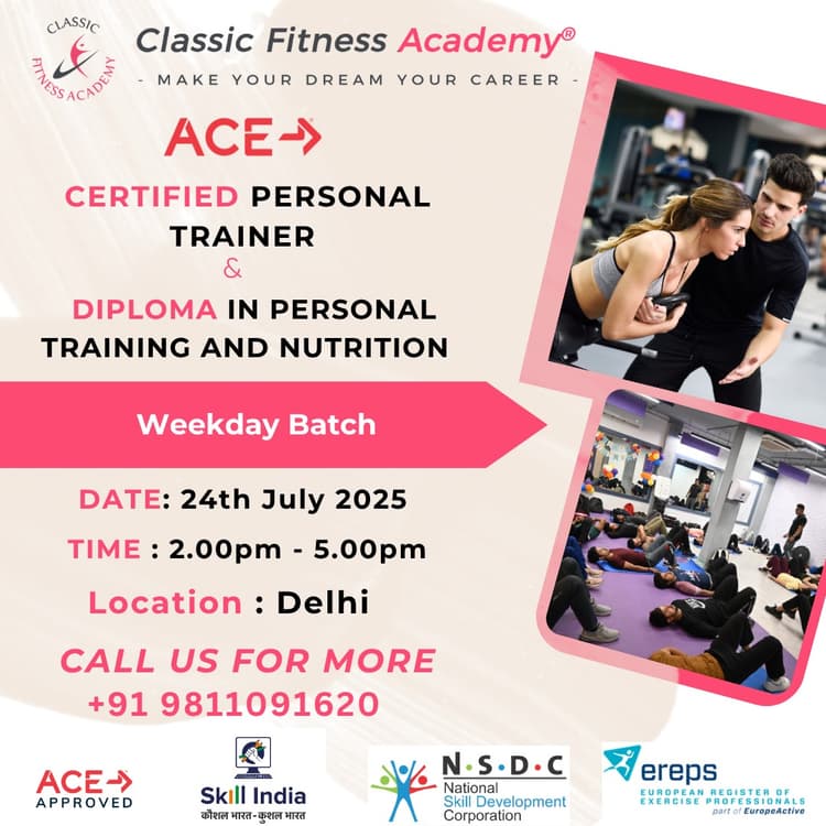 Fitness Trainer and Personal Trainer Course India | Gym Course