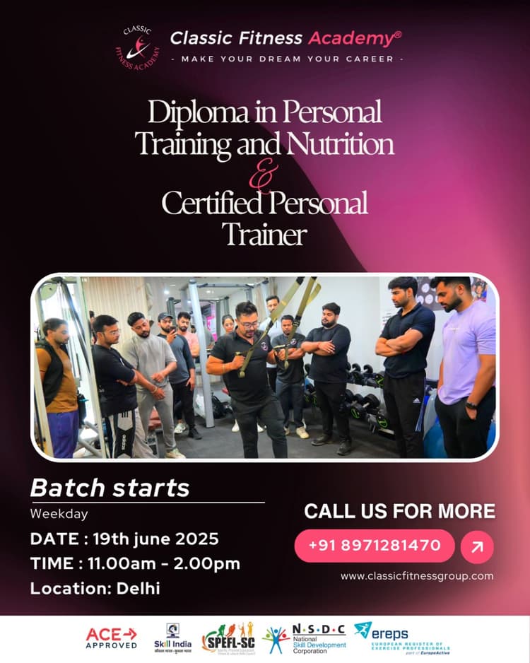 Fitness Trainer and Personal Trainer Course India | Gym Course